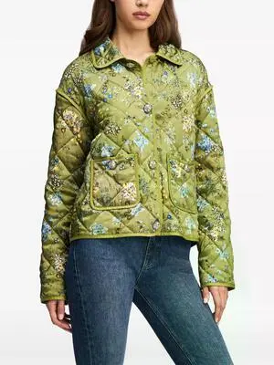 Cinq À Sept Alexa Floral-print Quilted Jacket