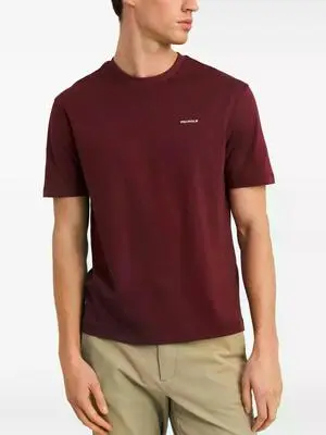 Pringle Of Scotland Logo-rubberised Cotton T-shirt - Red