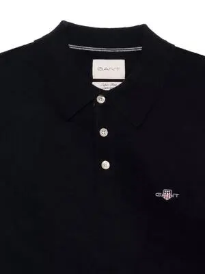 Gant Superfine Lambswool Polo Shirt - Blue