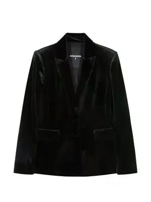 Patrizia Pepe Single-breasted Velvet Blazer