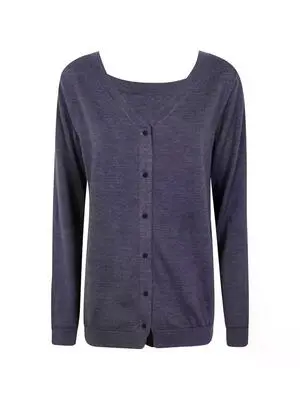 SEMICOUTURE V-neck Virgin Wool Cardigan