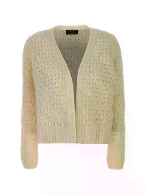 GRAN SASSO Open-knit Cardigan - Neutrals