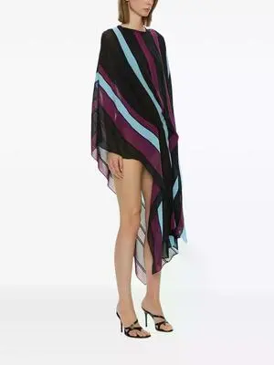 Christopher Esber Panelled Picot Silk Assymetric Dress