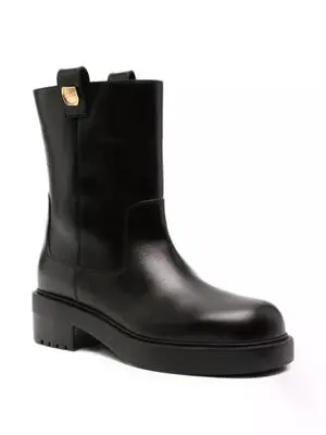 GIUSEPPE ZANOTTI Logo-plaque Chunky-sole Boots