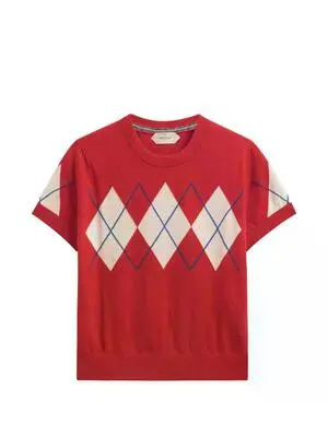 Pringle Of Scotland Diamond Pattern Short-sleeve T-shirt