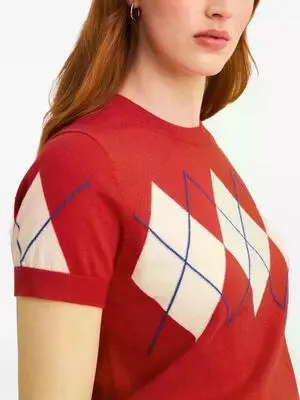 Pringle Of Scotland Diamond Pattern Short-sleeve T-shirt