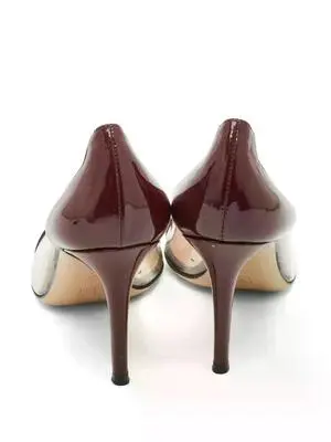 GIANVITO ROSSI Plexi Pointed-toe Pumps