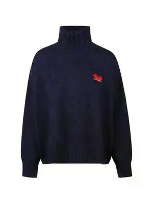 Giada Benincasa Heartbeat Roll-neck Sweater - Blue