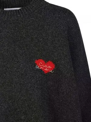 Giada Benincasa Heartbeat Heart-embroidered Sweater