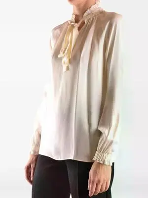Michael Kors Tie-neck Ruffled Blouse
