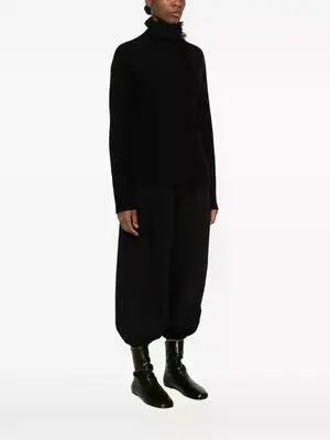 UMA WANG Fringed Ribbed-knit Sweater