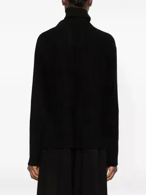 UMA WANG Fringed Ribbed-knit Sweater