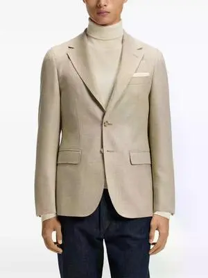BOSS Regular-fit Blazer In Virgin Wool With Silk