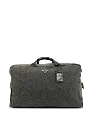 Prada 2000-2013 Wool Travel Bag