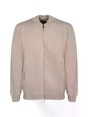 DELL'OGLIO Zip-up Cardigan - Neutrals