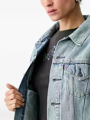 LEVI'S Graphic-patch Denim Jacket