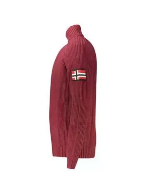 NORWEGIAN RAIN Ribbed-knit Roll-neck Sweater