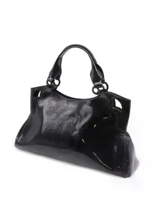 Cartier Marcello De Patent Leather Tote Bag - Black