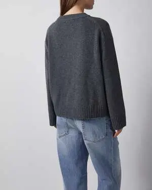 WAKAKUU Sweater Cashmere Wool R-neck