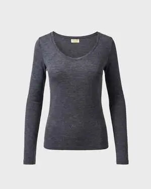 WAKAKUU Top Merino Wool Selene - Grey