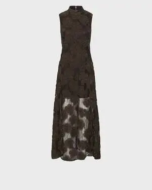 ROTATE BY BIRGER CHRISTENSEN Dress 3d Flower Maxi