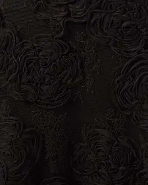 ROTATE BY BIRGER CHRISTENSEN Dress 3d Flower Maxi