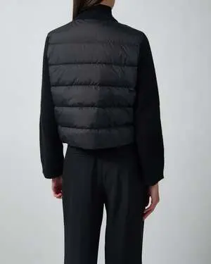 Moncler Cardigan Padded Alpaca & Wool Blend