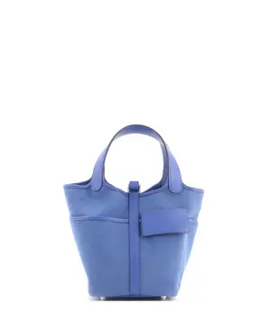 Hermès Pm Cargo Picotin Lock Bag Canvas And Swift