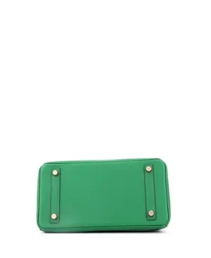 Hermès Birkin 25 Handbag Green Swift With Gold Hardware
