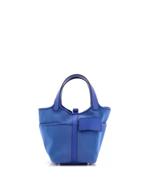Hermès Pm Cargo Picotin Lock Bag Canvas And Swift