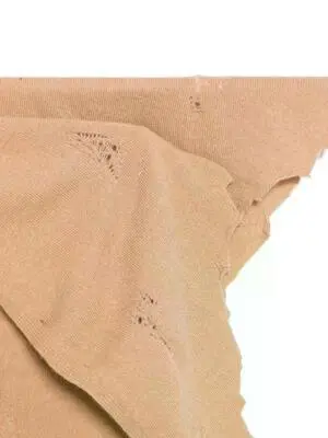 LANEUS Distressed-effect Merino Scarf