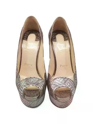 CHRISTIAN LOUBOUTIN Torsatoe Scallop Platform Pumps