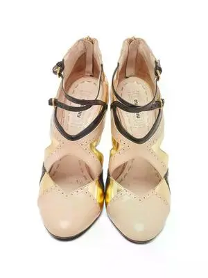 Miu Miu Cut-out Leather Pumps
