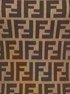 Fendi Zucca Jacquard-knit Mini Dress - Brown