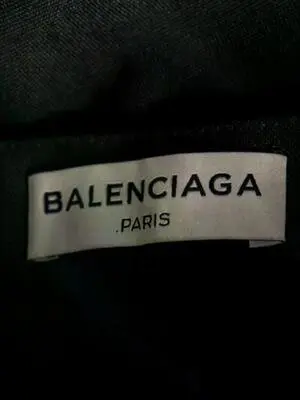 Balenciaga Asymmetric Overlay Midi Skirt - Black
