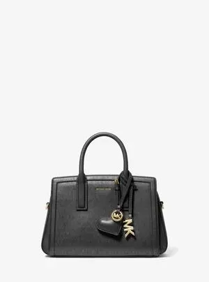 Michael Kors Puffy Heart Leather Bag Charm In By