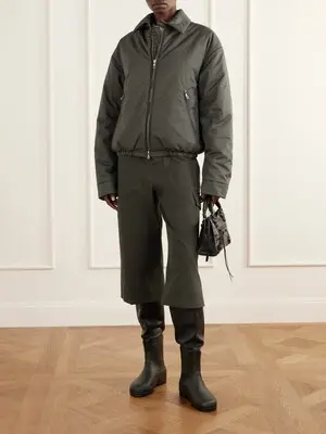 RIER Farmer Leather-trimmed Rubber Rain Boots
