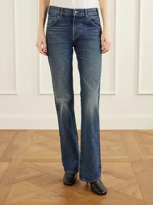 NILI LOTAN Roxane Mid-rise Flared Jeans