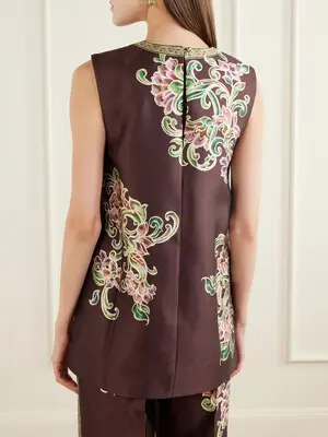 ALEMAIS Josie Floral-print Twill Tunic