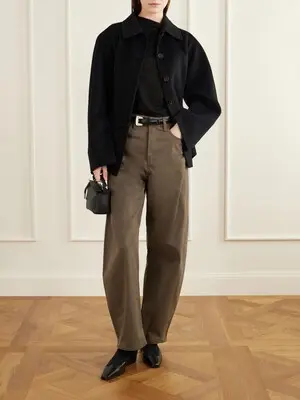 AGOLDE Luna Cotton-twill Barrel-leg Pants