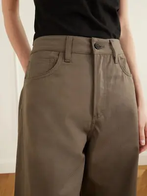 AGOLDE Luna Cotton-twill Barrel-leg Pants