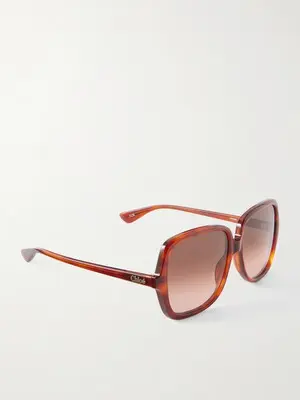 Chloé Salomé Navigator-style Recycled-acetate Sunglasses