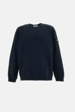Stone Island Brushed Organic Cotton Fleece Crewneck Sweatshirt - Multicolor