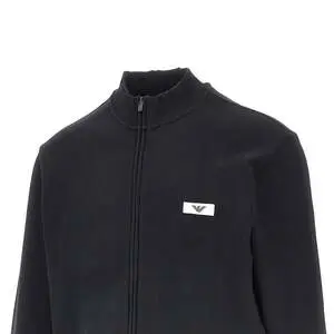 EA BODYWEAR Piquet Jerey Full-zip Weathirt