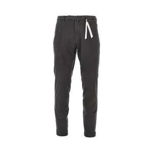 SANTANIELLO Praiano Evoluto' Stretch Cotton Pants - Grey