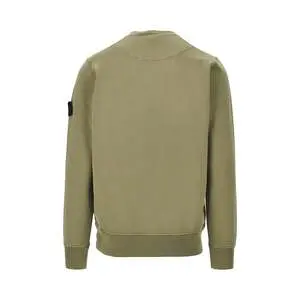 Stone Island Ogo Badge Organic Cotton Sweatshirt - Green