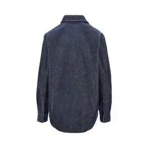 Emporio Armani Corduroy Shirt With Eagle Embroidery