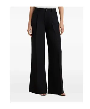 Ralph Lauren Georgette Pleated Wide-leg Trousers