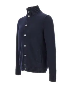 GRAN SASSO High-neck Cardigan