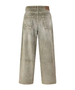 Our Legacy Coarse-striped Corduroy Wide-leg Trousers